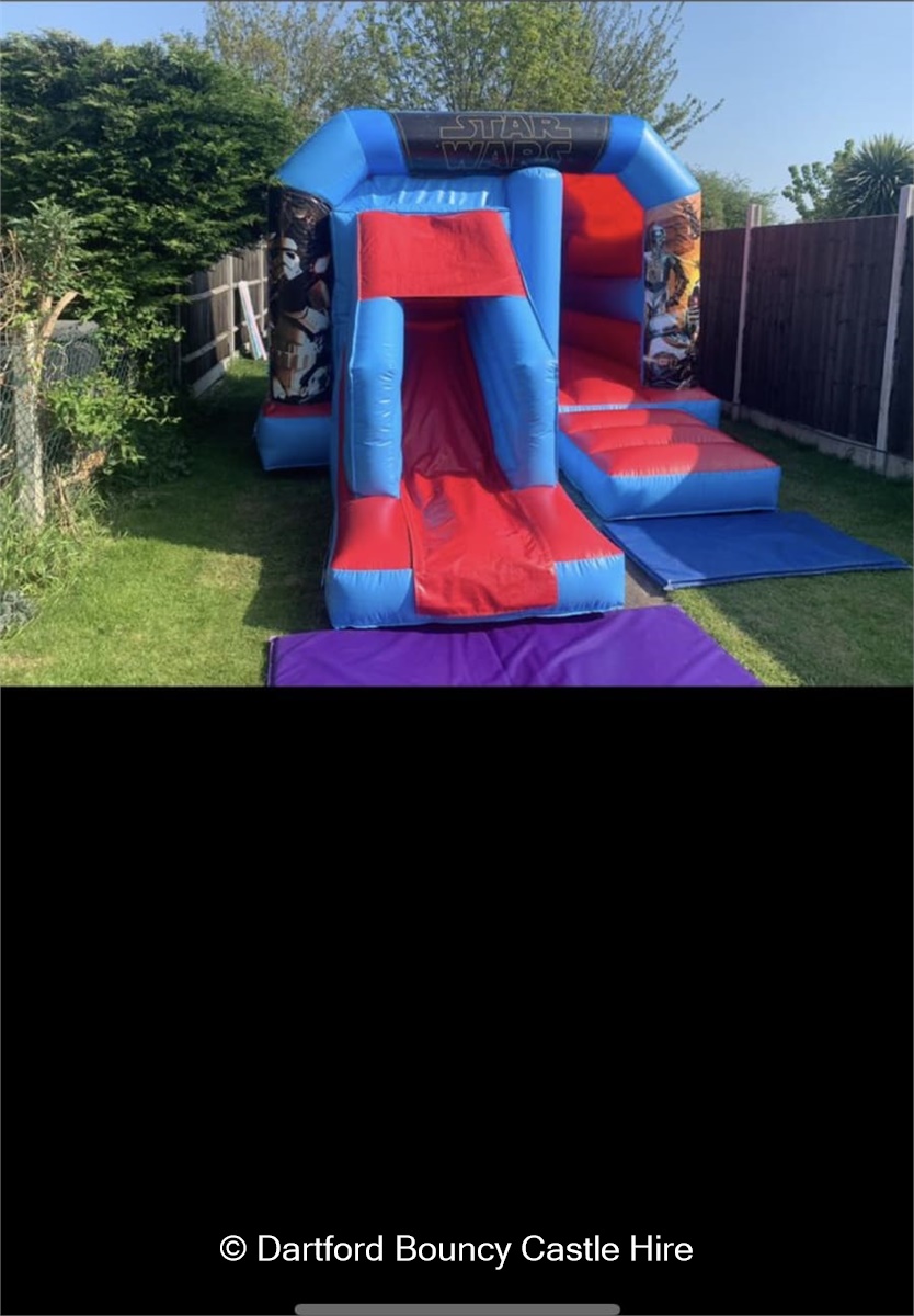 Star Wars Bouncy Castle with Slide - Bouncy Castle Hire in Gravesend ...